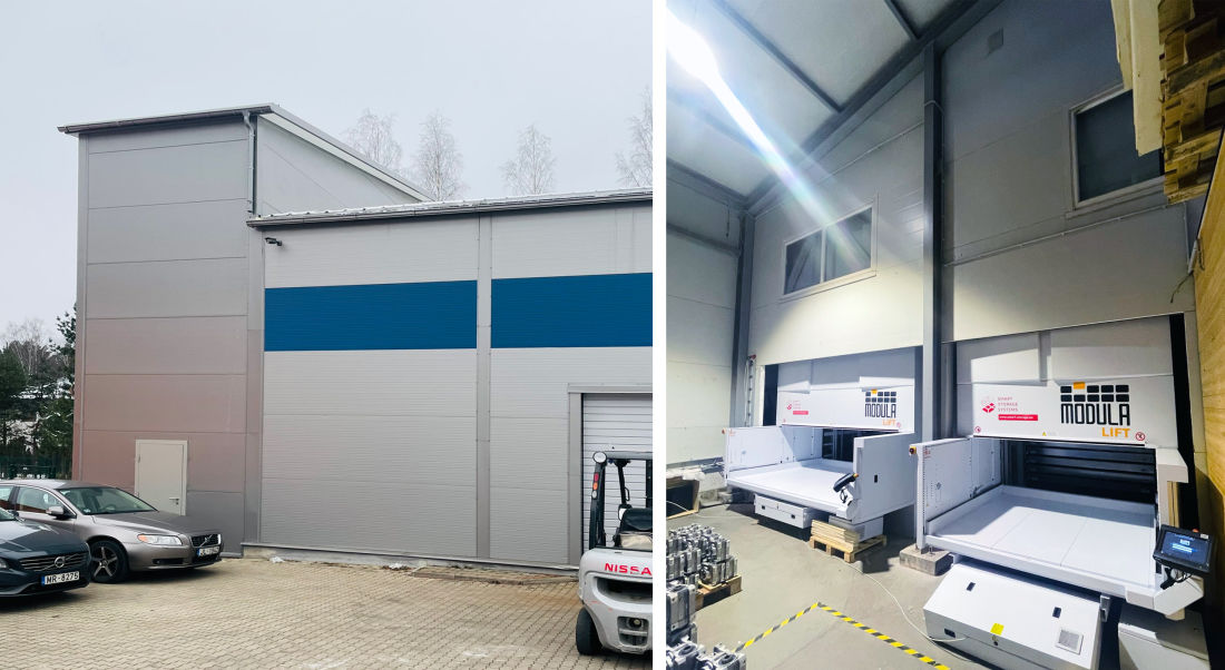 MODULA automated warehouses were installed in Riga